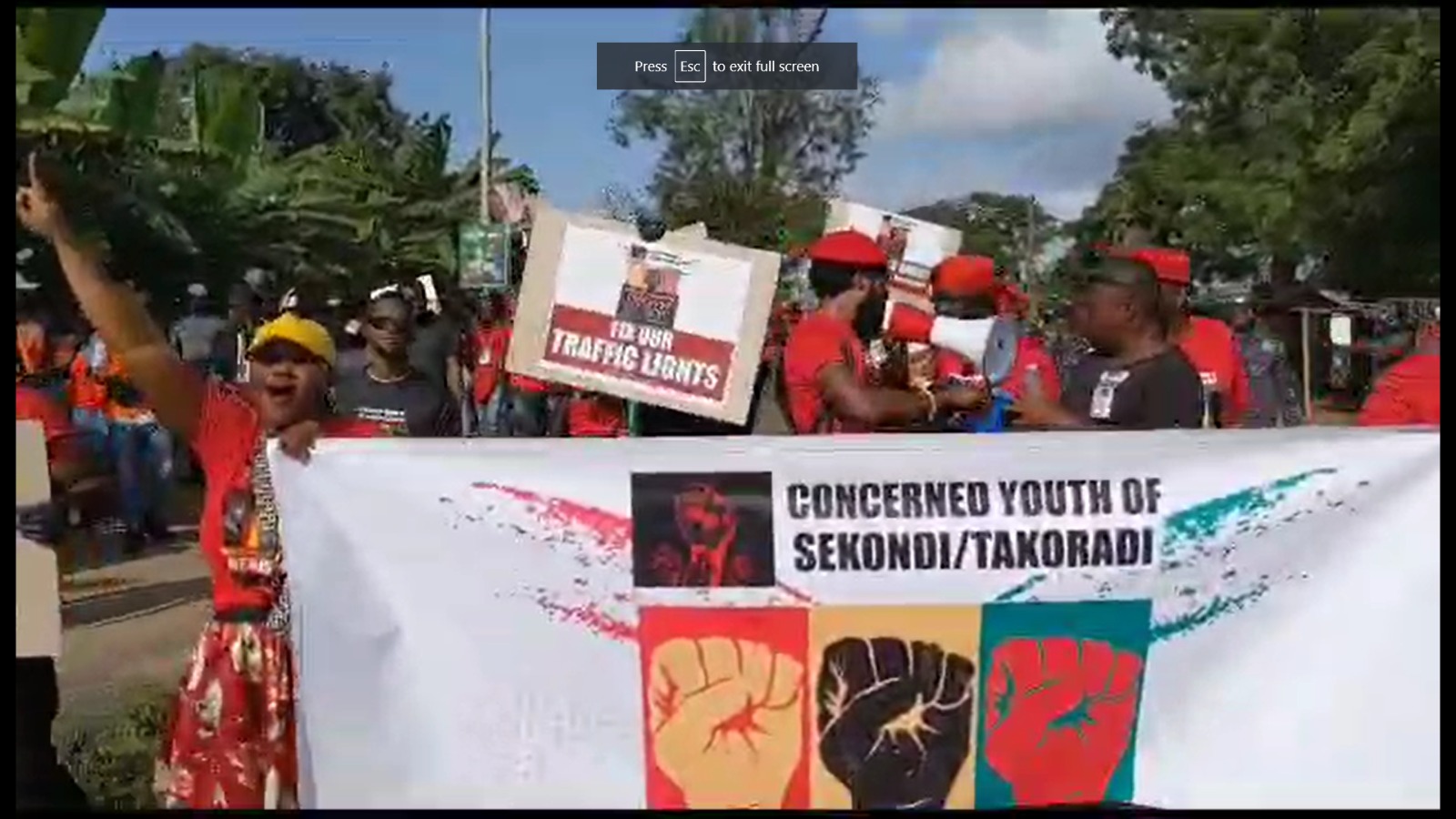 Sekondi-Takoradi residents stage massive demo over bad roads ...