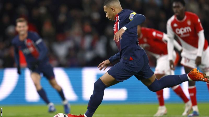 Mbappe scores as Ligue 1 leaders PSG beat Monaco - Adomonline.com