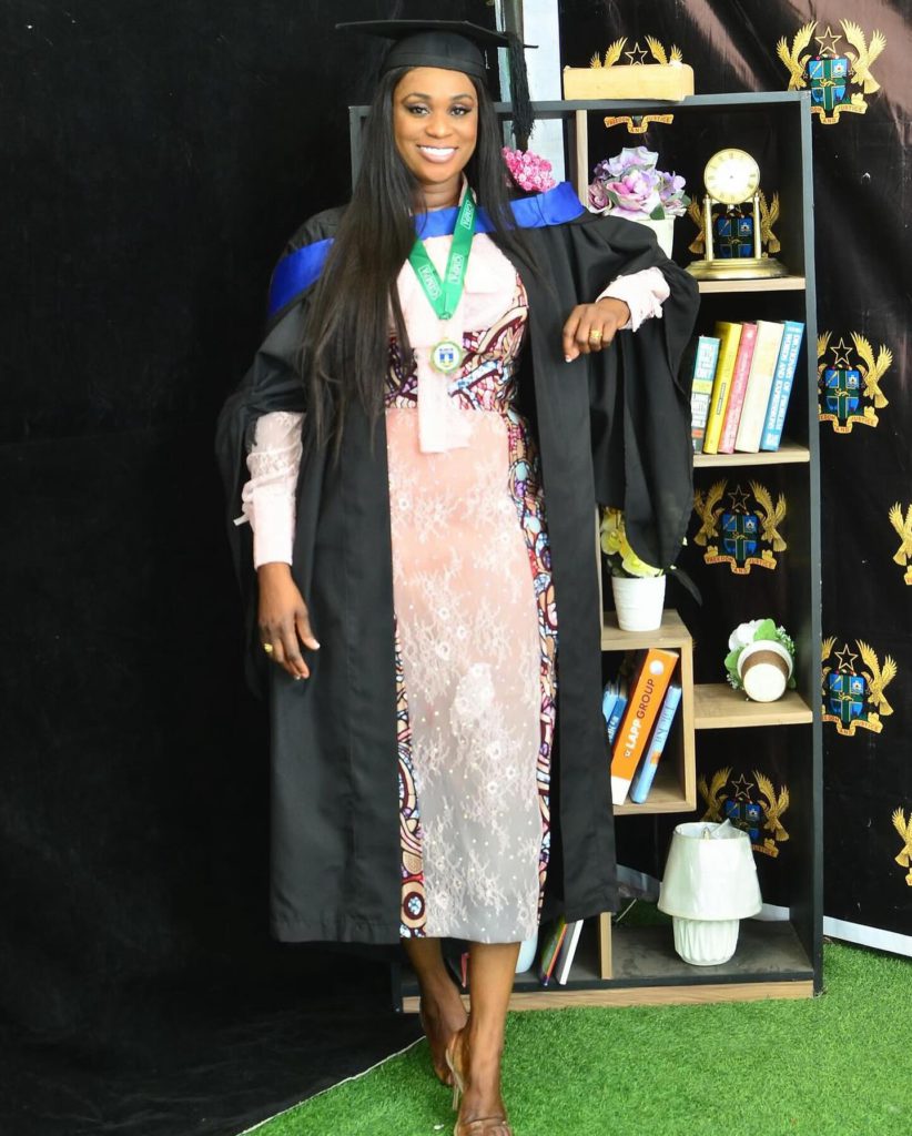 Bibi Bright bags first degree from GIMPA - Adomonline.com