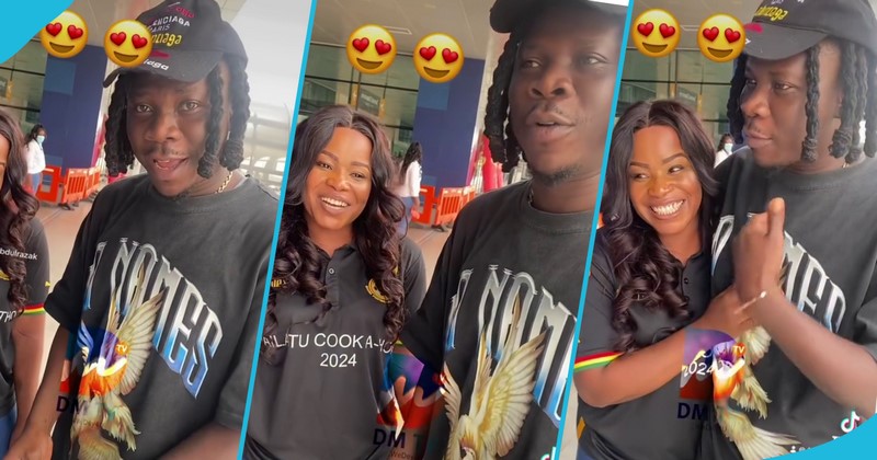 See what happened when Chef Faila met Stonebwoy at Airport - Adomonline.com