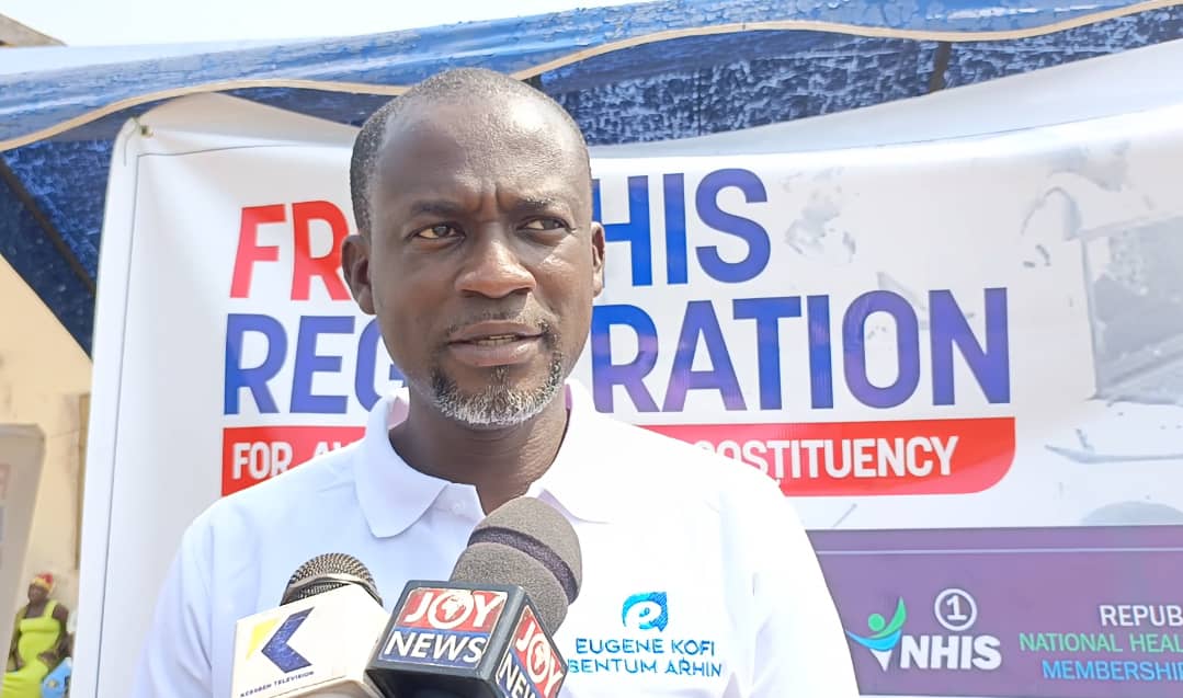Eugene Arhin registers over 3,000 people on NHIS at Awutu Senya West ...