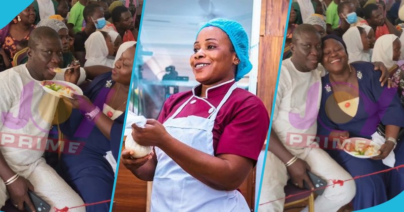 Chef Faila's Cook-A-Thon: Moment a lady fed her husband at event ...
