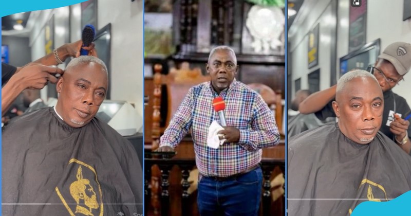 Video of Apostle John Prah getting haircut excites fans - Adomonline.com