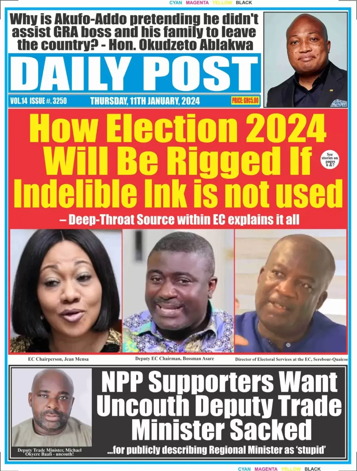 Newspaper headlines: Thursday 11th January 2024 - Adomonline.com