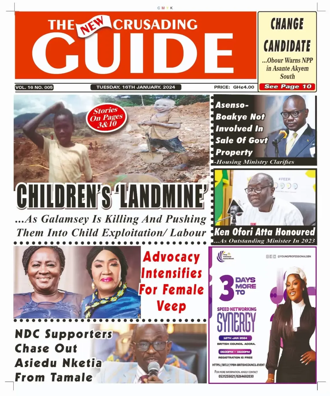 Newspaper headlines: Tuesday 16th January 2024 - Adomonline.com