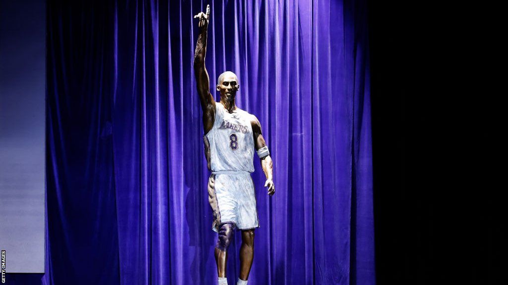 Kobe Bryant: Los Angeles Lakers unveil statue of NBA legend ...