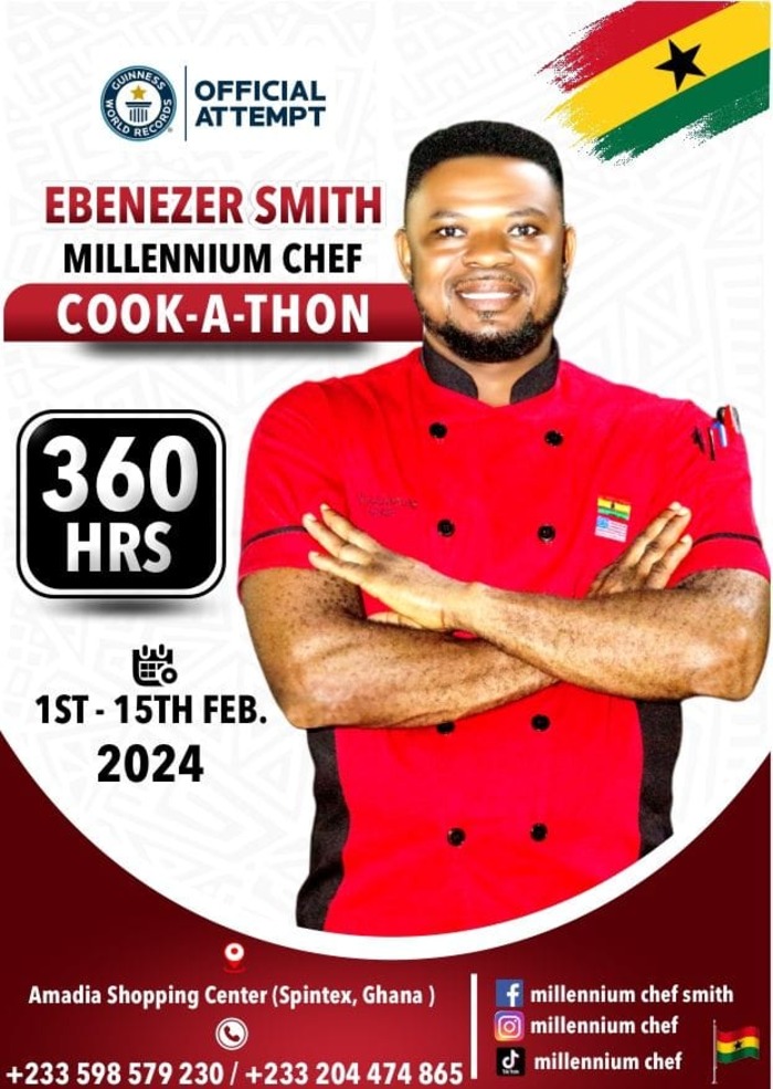 Cook-A-Thon: Ghanaian Chef begins cooking for 360 hours nonstop ...