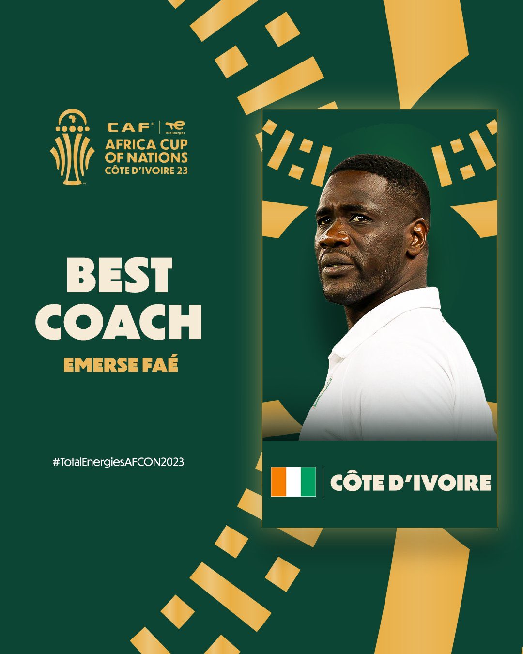 2023 AFCON: Emerse Fae crowned Best Coach of the tournament ...