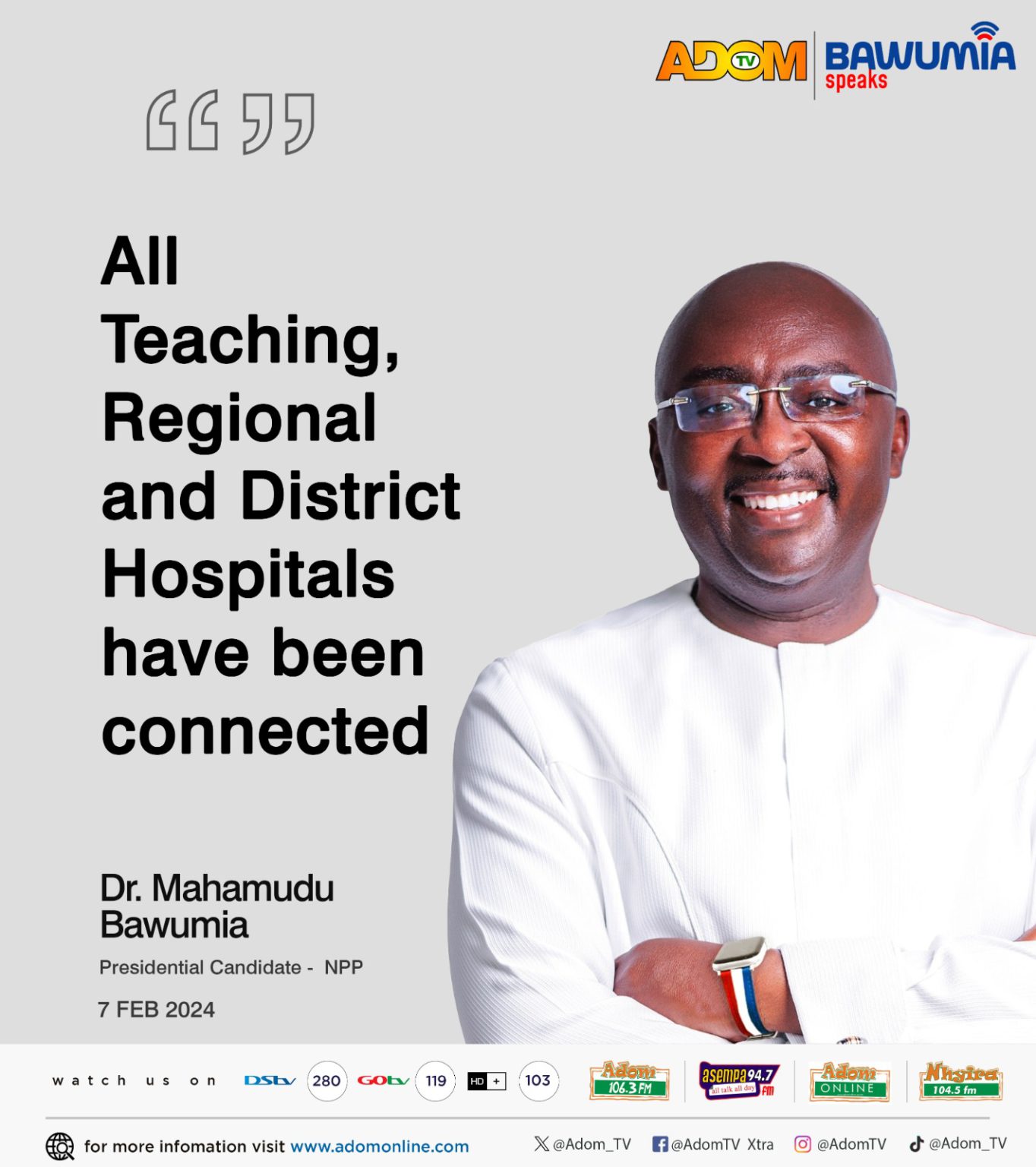 Bawumia's speech in infographics - Adomonline.com