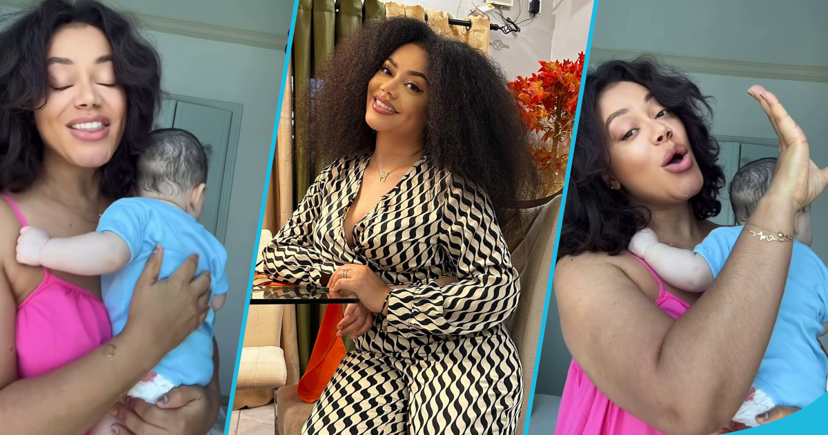 Nadia Buari flaunts adorable baby boy; Ghanaians react [Watch ...
