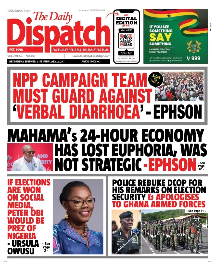 Newspaper headlines: Wednesday 21st February 2024 - Adomonline.com