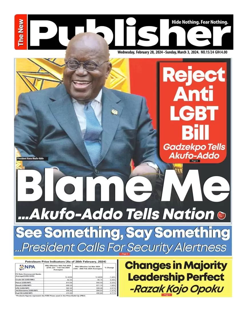Newspaper headlines: Wednesday 28th February 2024 - Adomonline.com