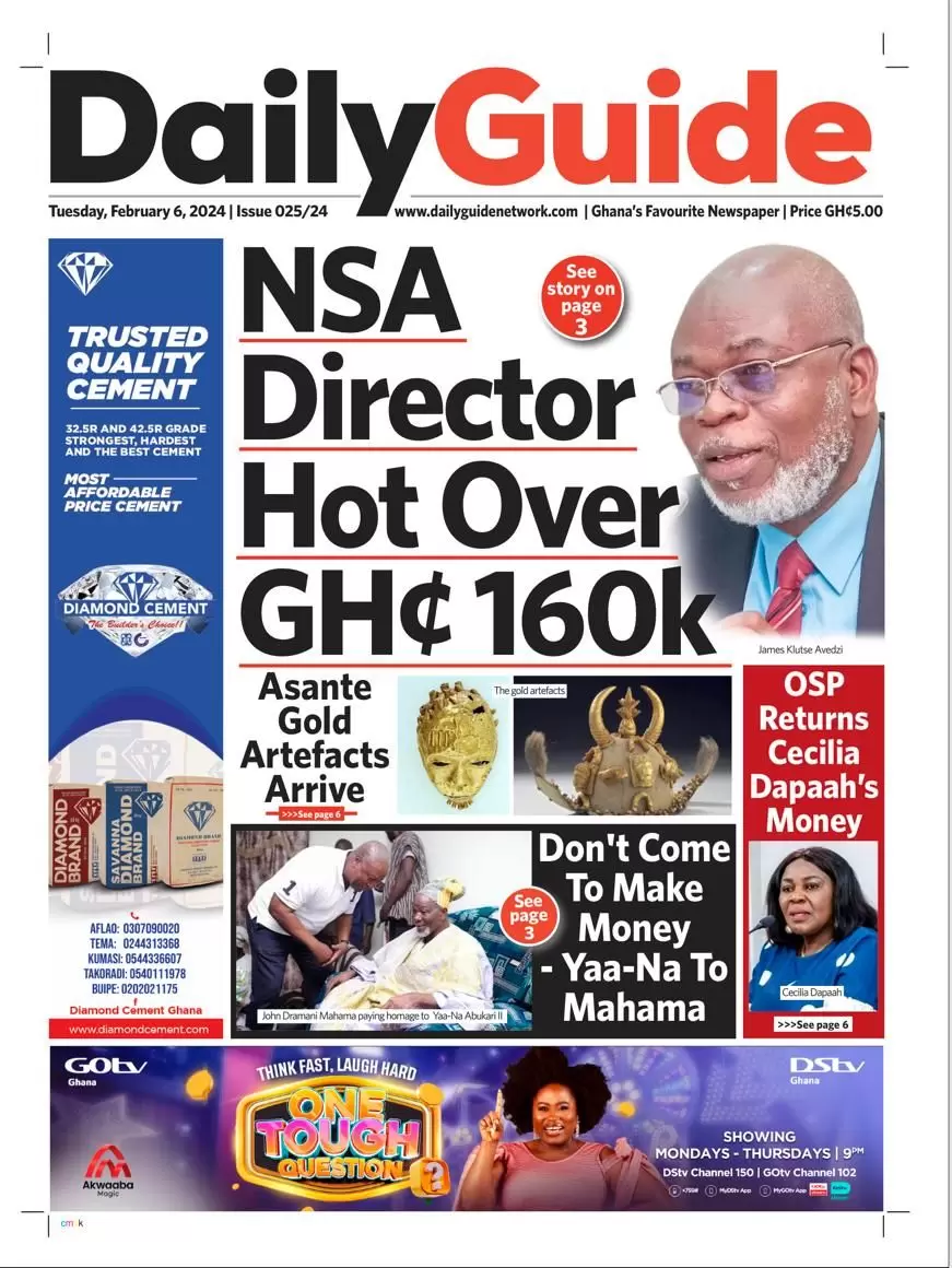 Newspaper Headlines Tuesday 6th February 2024 Adomonline