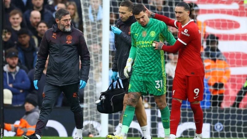 Ederson: Manchester City goalkeeper set to miss up to four weeks with ...