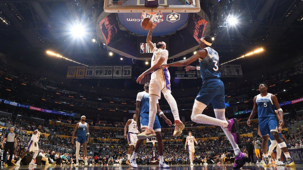 NBA: Anthony Davis makes NBA history as Los Angeles Lakers beat ...
