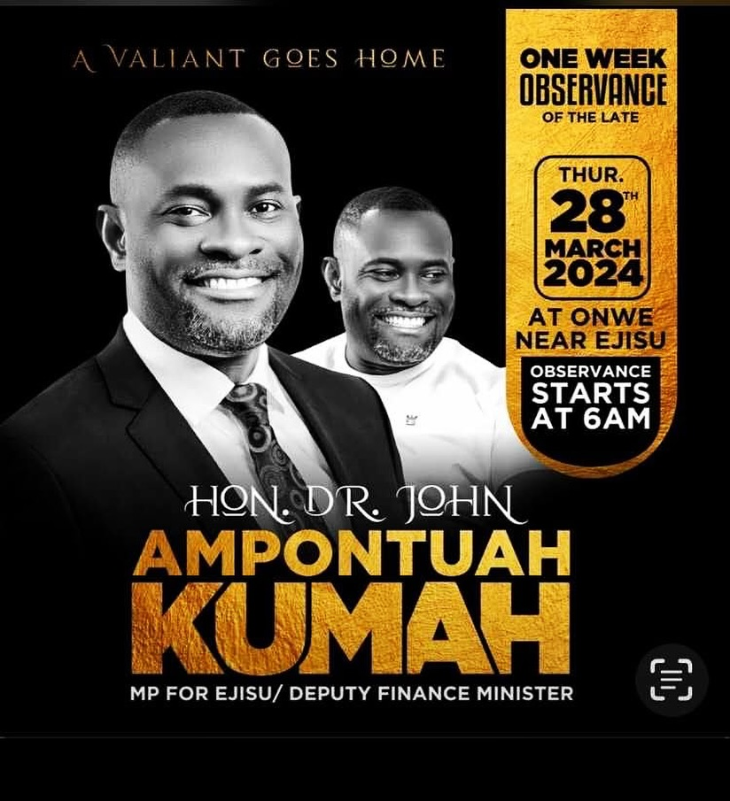 John Kumah's one-week observance comes off today - Adomonline.com