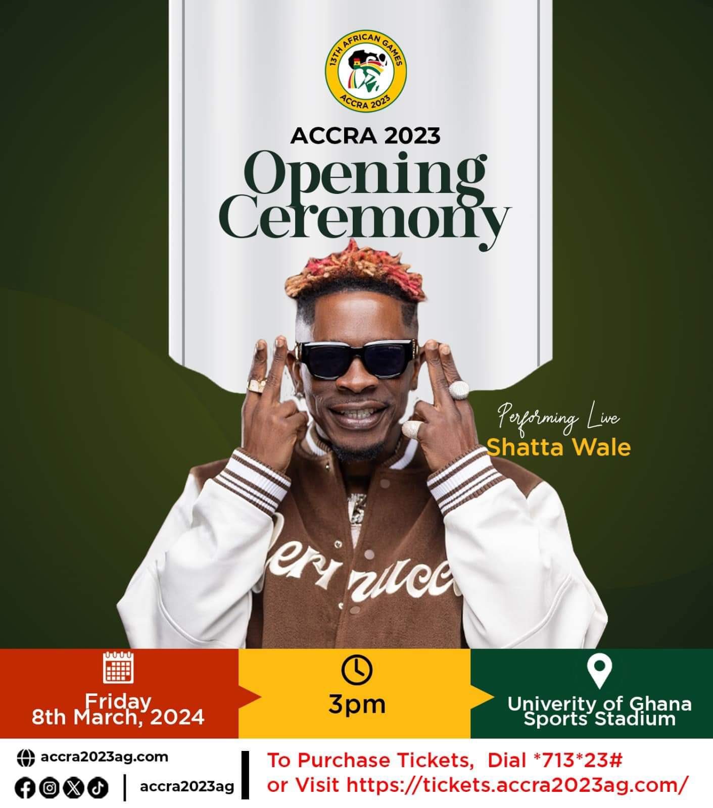 2023 African Games: Shatta Wale and others to perform at opening ...