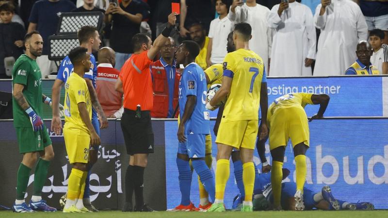 Cristiano Ronaldo sent off for Al-Nassr in Saudi Super Cup defeat to Al ...