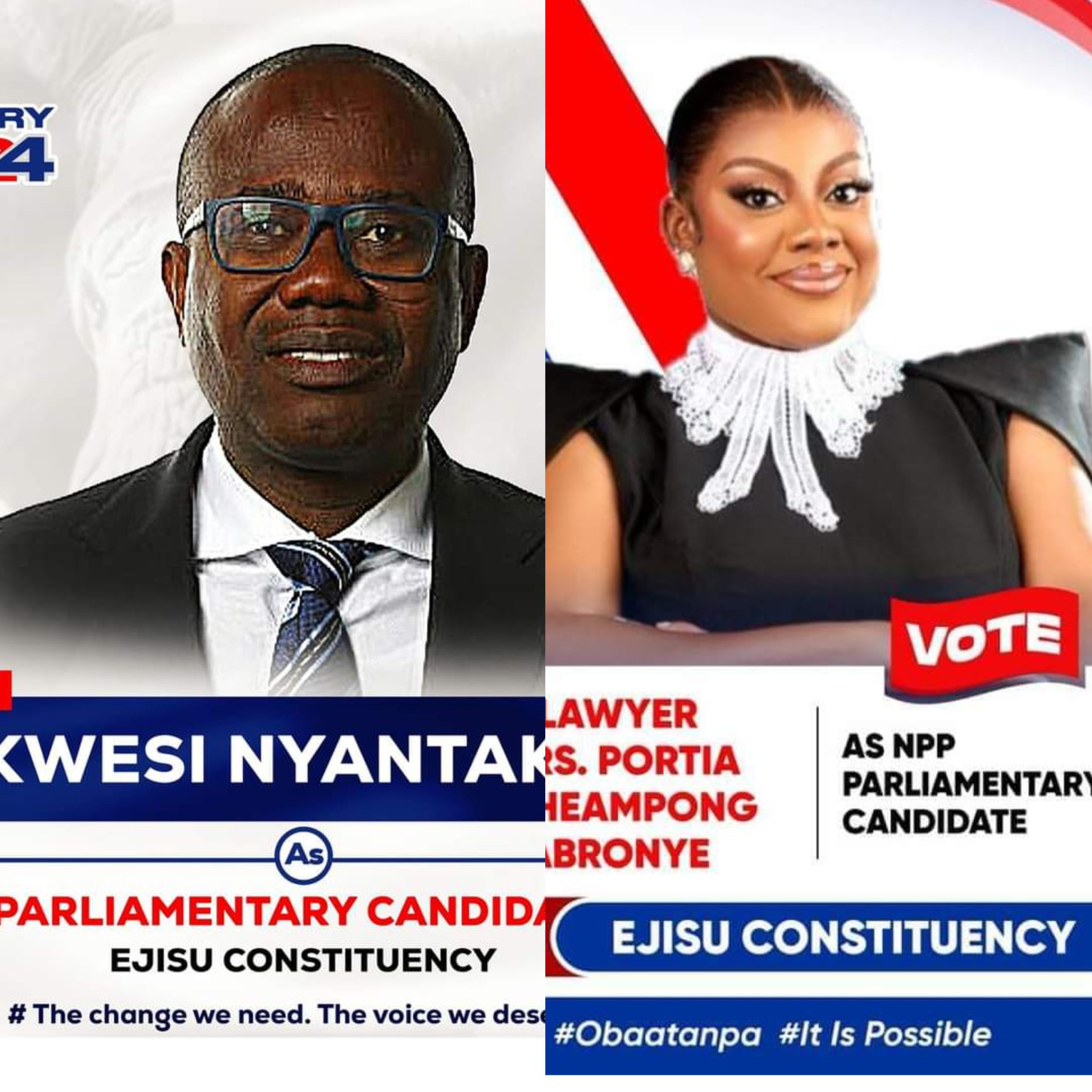 Check out the faces of candidates battling for the Ejisu seat
