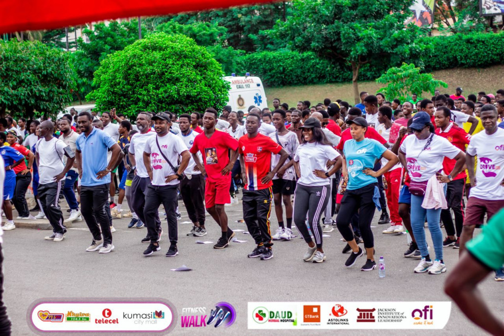 Hundreds turn out for Luv FM/Telecel Fitness Walk in Kumasi ...