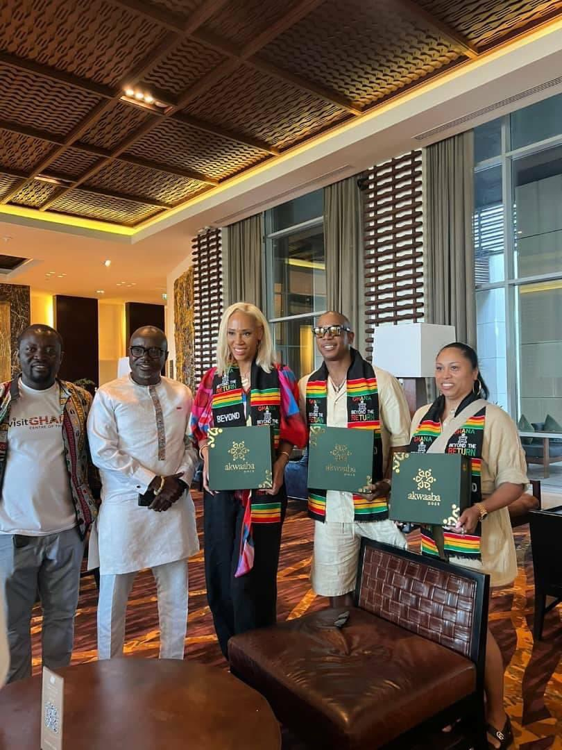 Ja Rule and wife Aisha Atkins kickstart Ghana journey with visit to ...