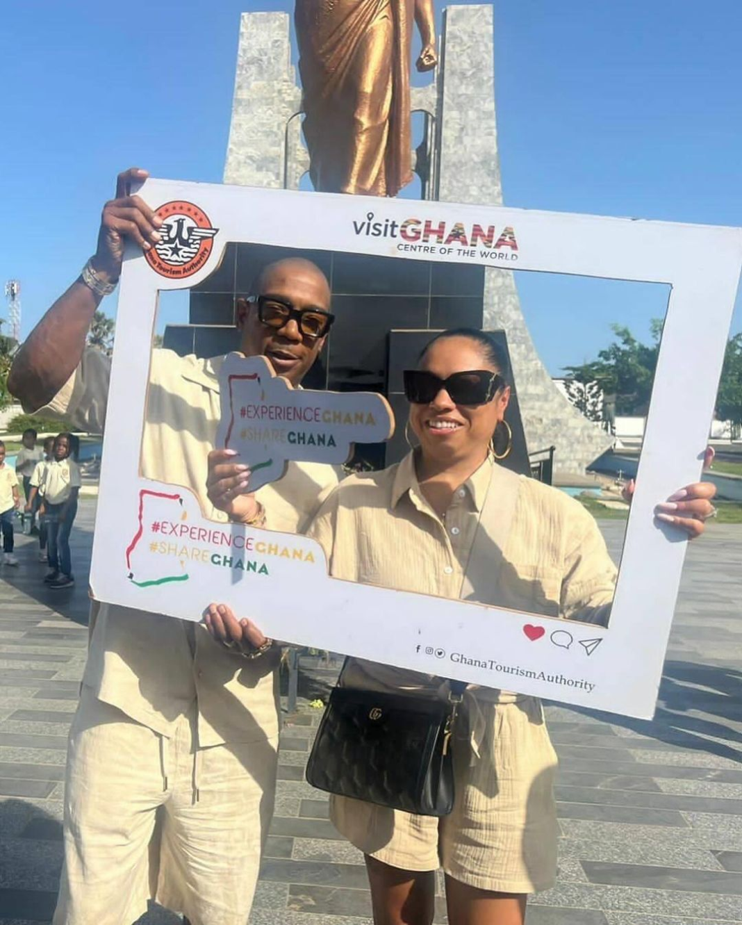 Ja Rule and wife Aisha Atkins kickstart Ghana journey with visit to ...