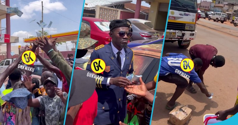 Lil Win makes it rain cash for fans during Kumasi media tour ...