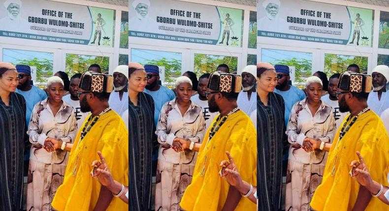 Fella Makafui appears before Nungua Stool - Adomonline.com