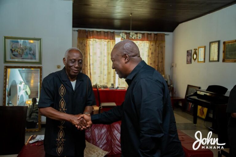 Mahama mourns with Mawuena Trebarh's family [Photos] - Adomonline.com