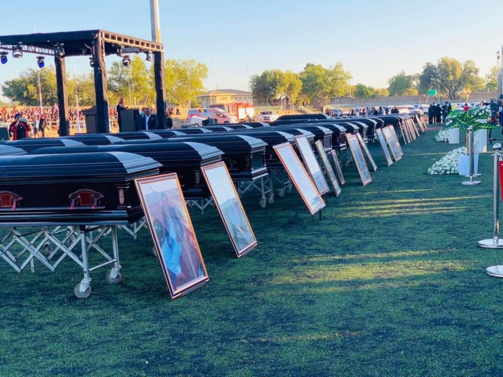 Mass burial held for 44 Botswana church goers who perished in accident ...