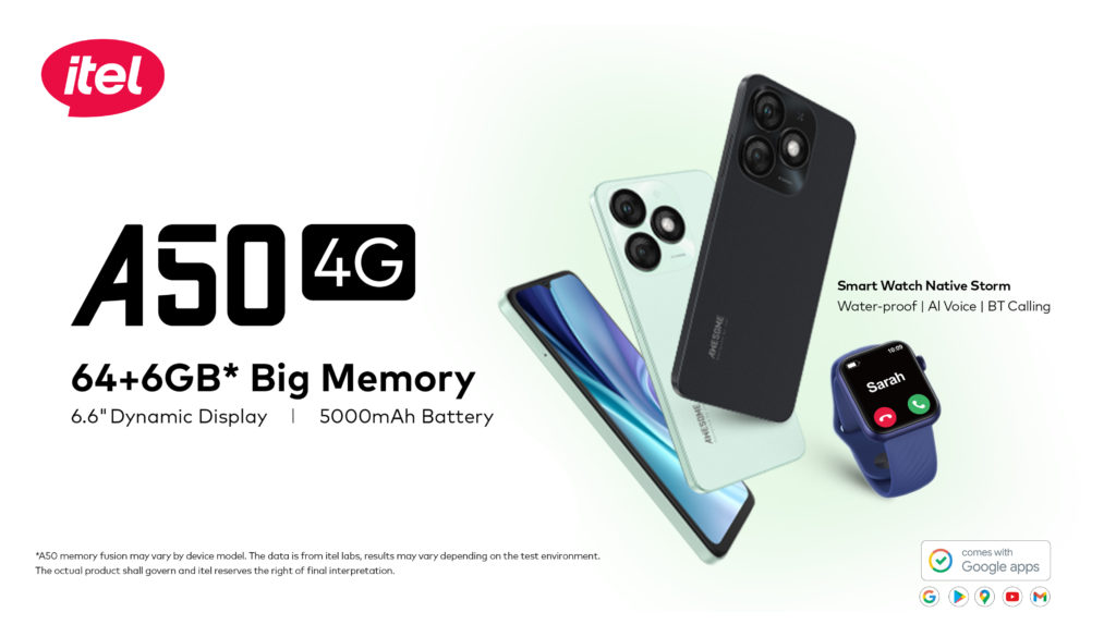 itel unveils A50: The ultimate entertainment smartphone for budget-conscious young Ghanaians ...
