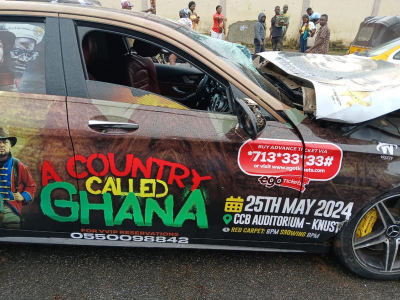 Lil Win involved in an accident [Video+Photos] - Adomonline.com