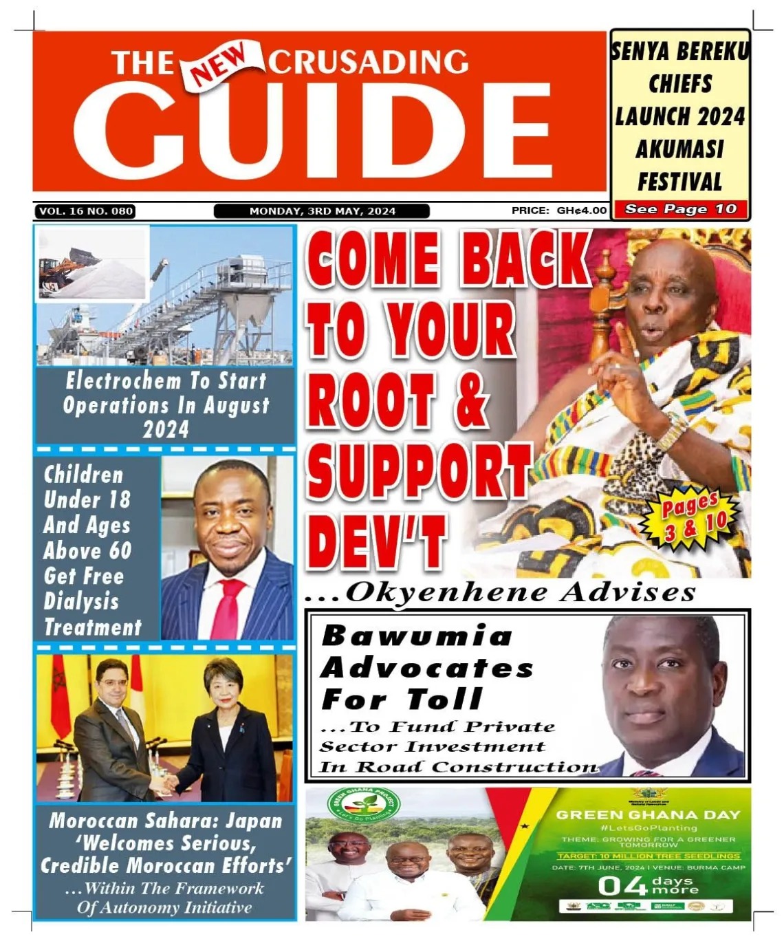 Newspaper headlines: Monday 3rd June 2024 - Adomonline.com