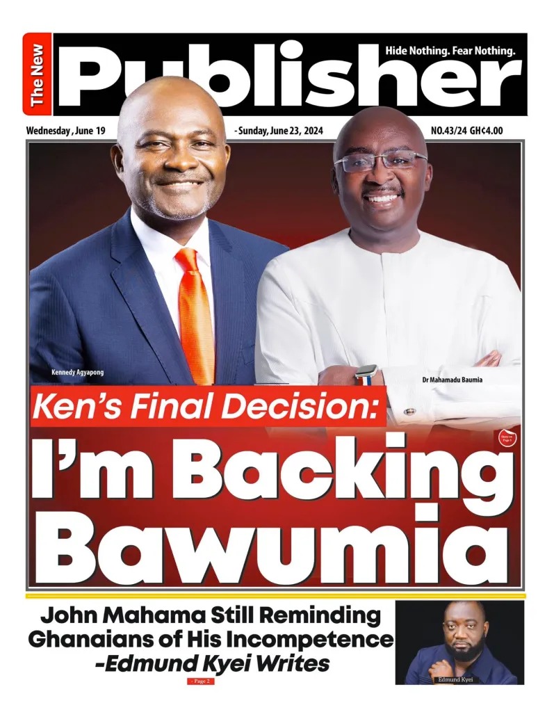 Newspaper headlines: Wednesday 19th June 2024 - Adomonline.com