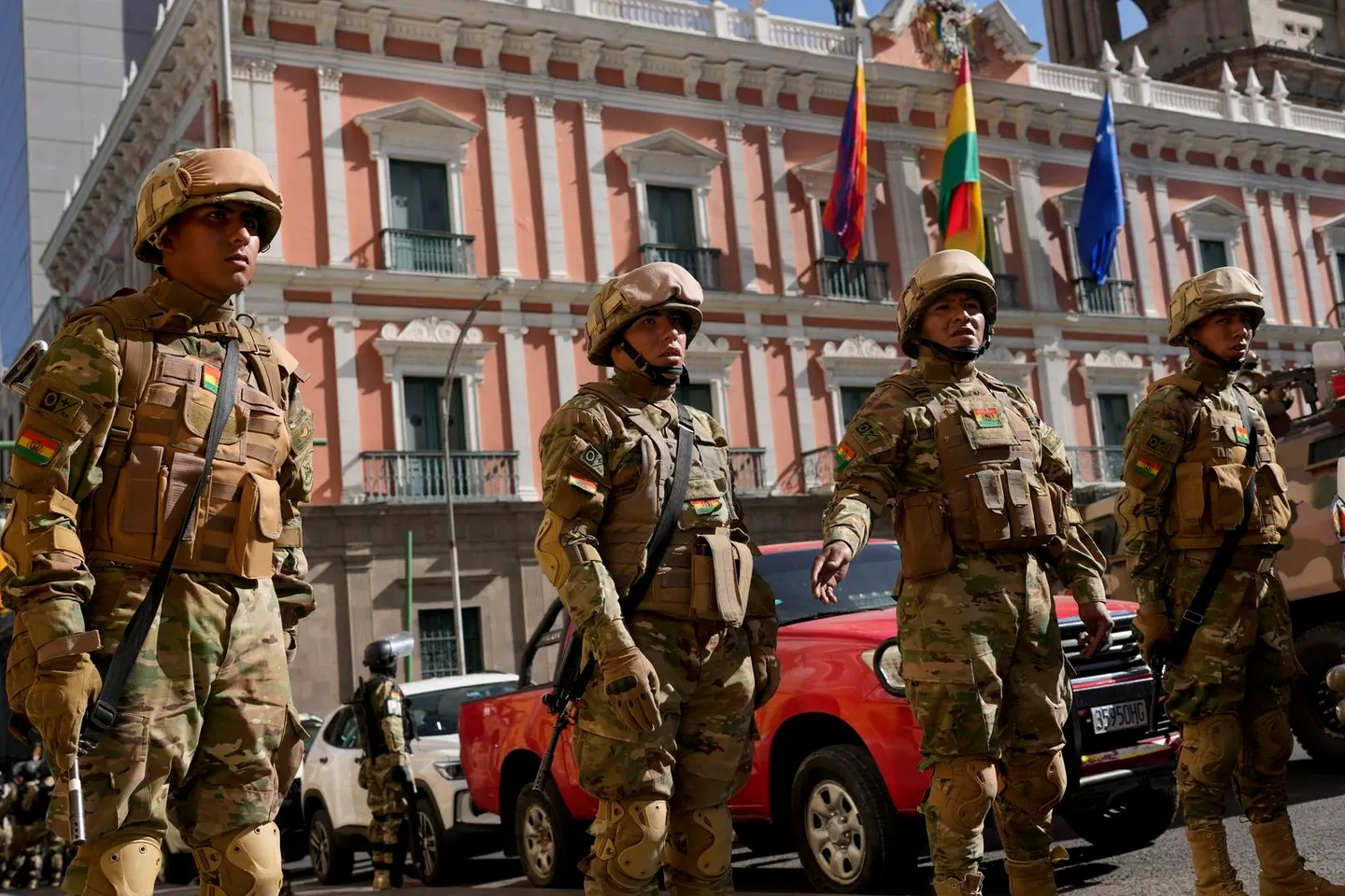 Bolivian army surrounds government buildings in La Paz amid alleged ...