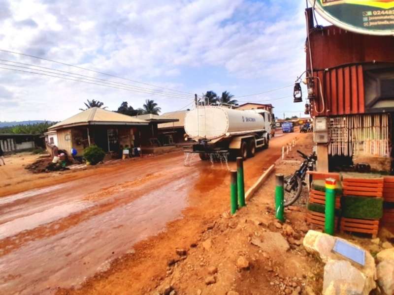 Construction work begins on deteriorated Somanya-Kpong Road
