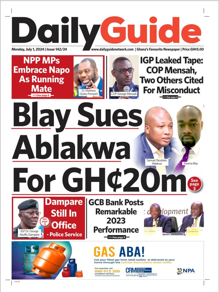 Newspaper headlines: Monday, July 1, 2024 - Adomonline.com