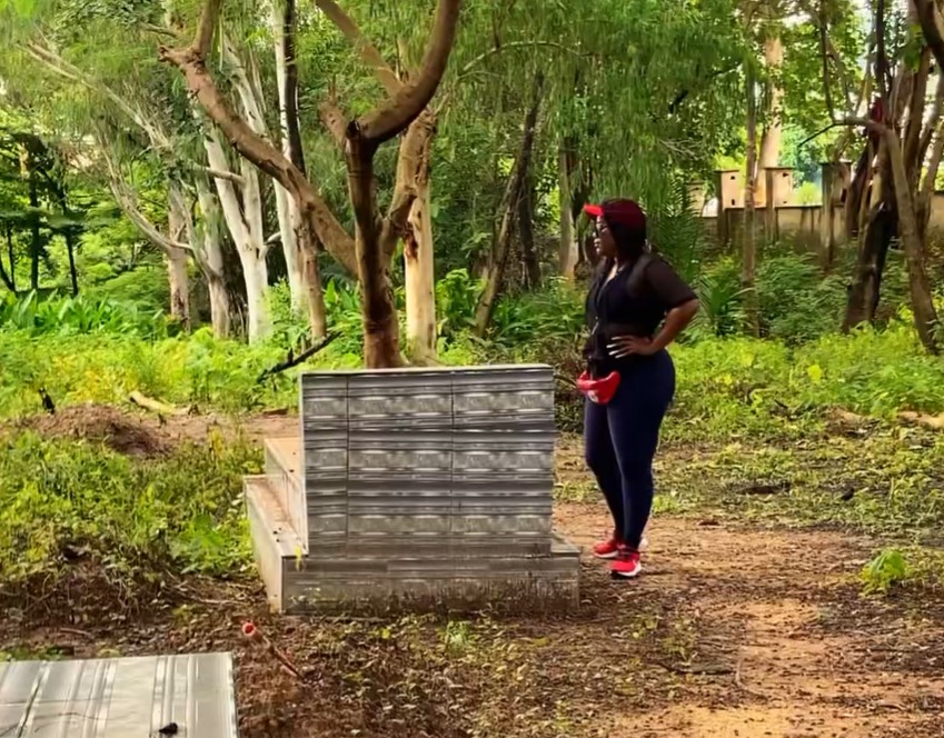 Empress Njamah visits Ada Ameh's graveside to mark second year of her ...