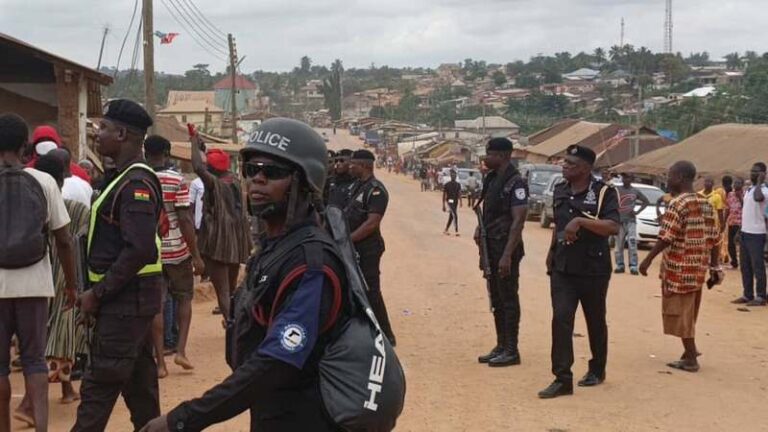 Police take over Bawjiase town after one shot dead [Photos ...