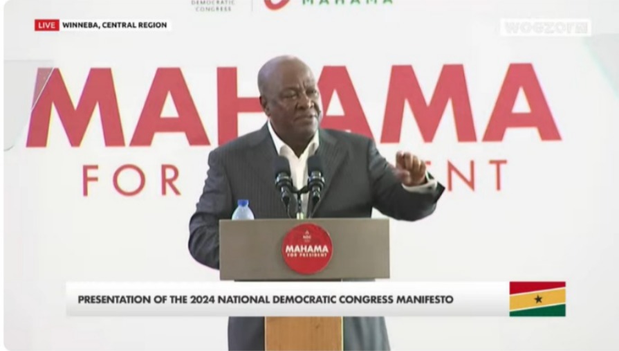 NDC manifesto launch: Ghana is bleeding, crying for change – Mahama ...