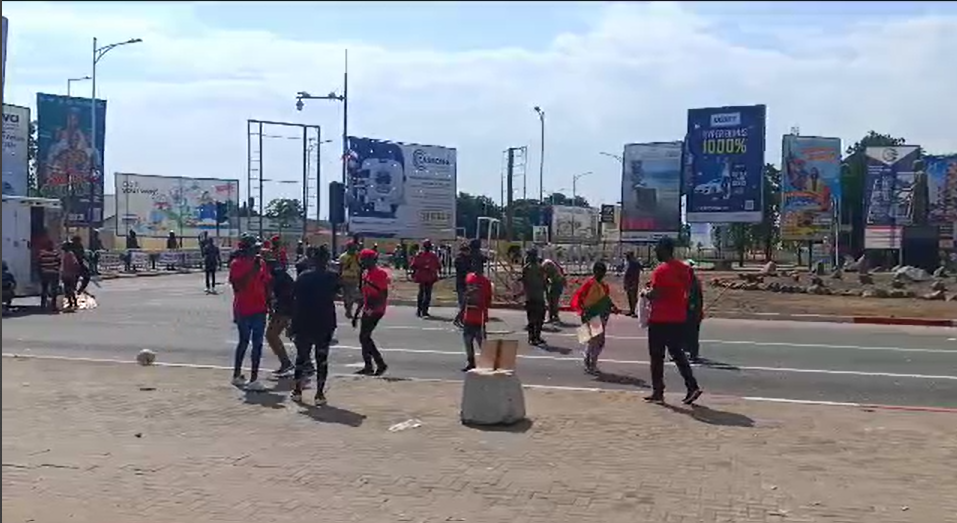 Democracy Hub's demo turns into football match [Video] - Adomonline.com