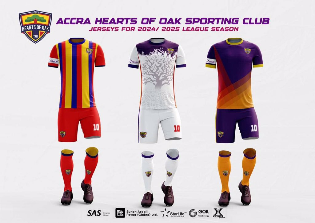 Hearts of Oak unveils new home and away kits for 2024/25 GHPL season ...