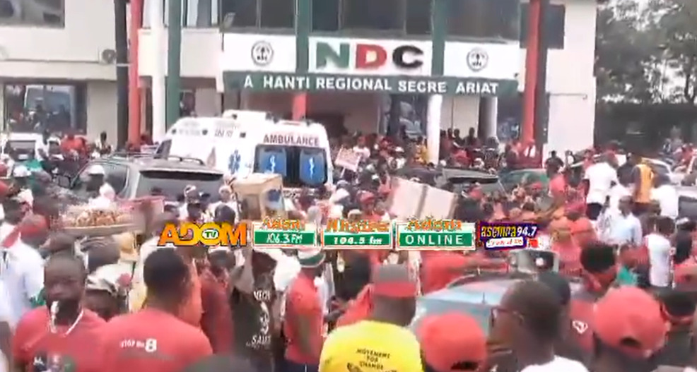 Thousands of NDC supporters rally for "Enough is Enough" protest in ...