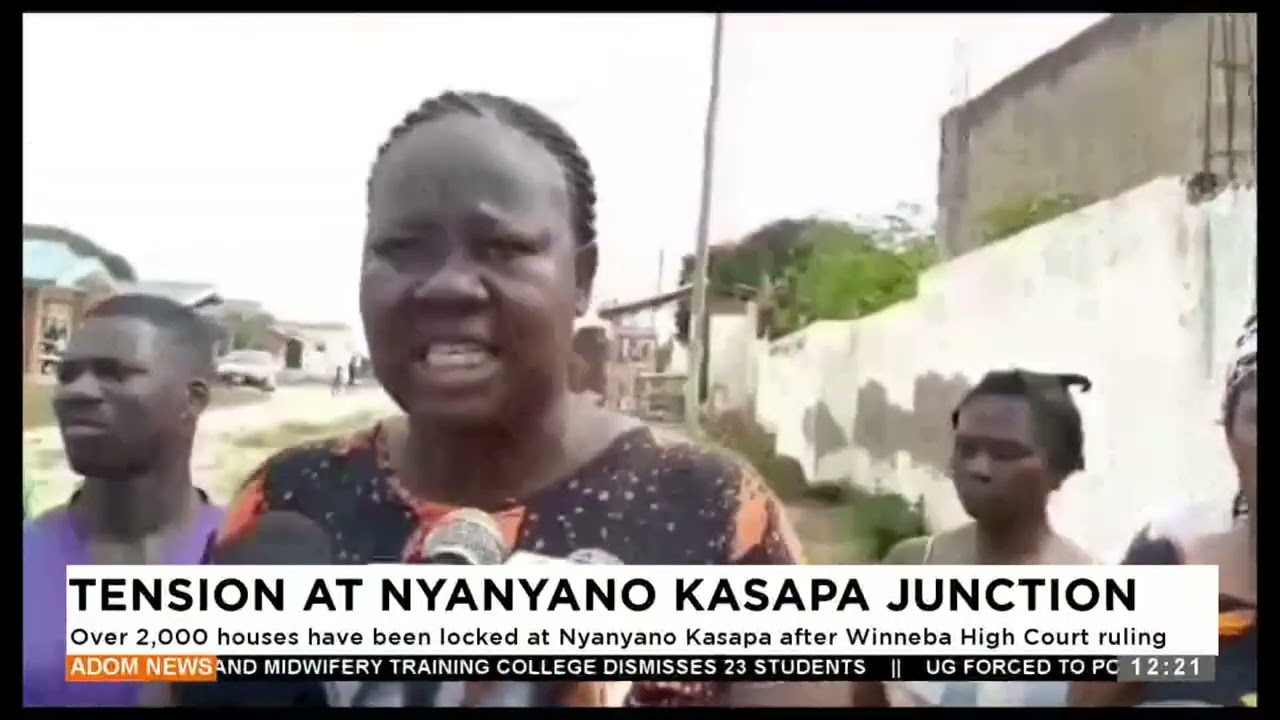 Tension at Nyanyano as over 2,000 house owners risk eviction [Video ...