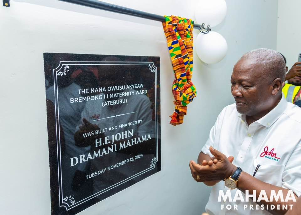 Mahama builds maternity facility for Atebubu - Adomonline.com
