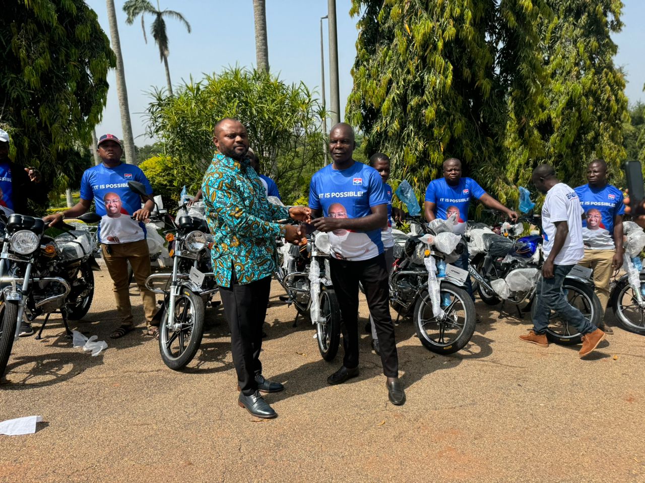 Former Bono Regional NPP Organizer donates 13 motorbikes to 12 ...