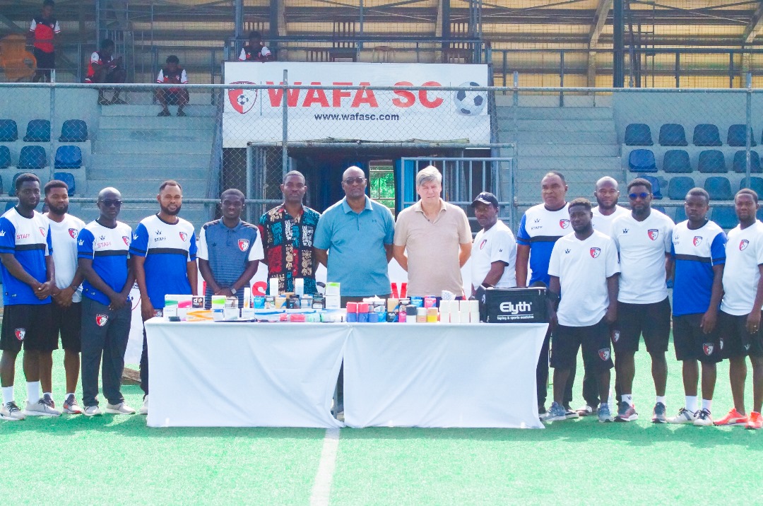 Kanzlsperger makes medical donation to WAFA - Adomonline.com