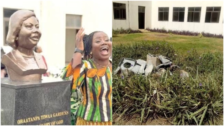 Unknown persons destroy COP Tiwaa Addo-Danquah’s bust at EOCO ...