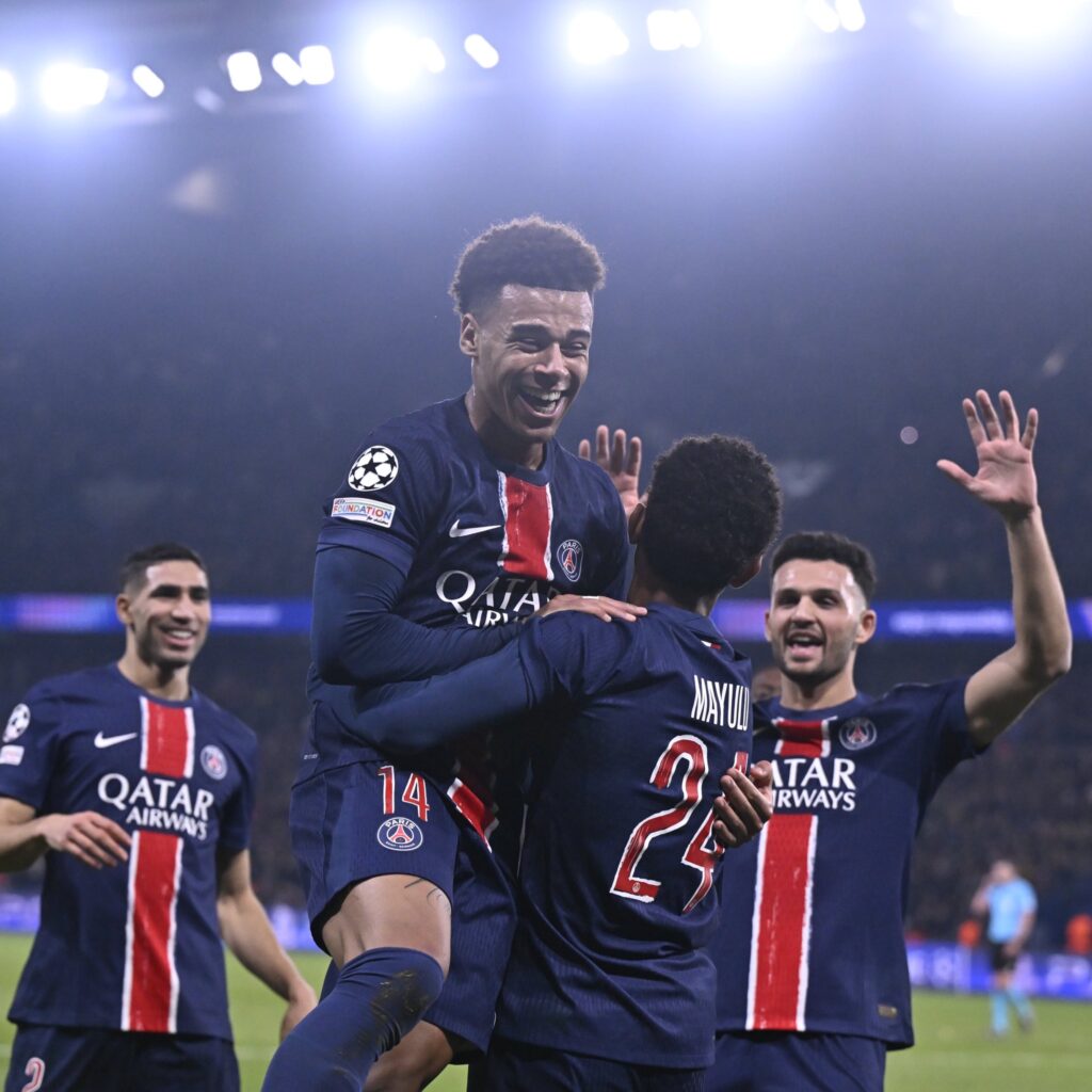 UCL play-off: PSG smash seven past Brest to stroll into last 16 ...