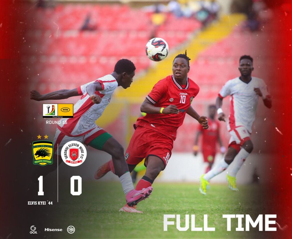Asante Kotoko edge past Eleven Wise to reach FA Cup quarterfinals